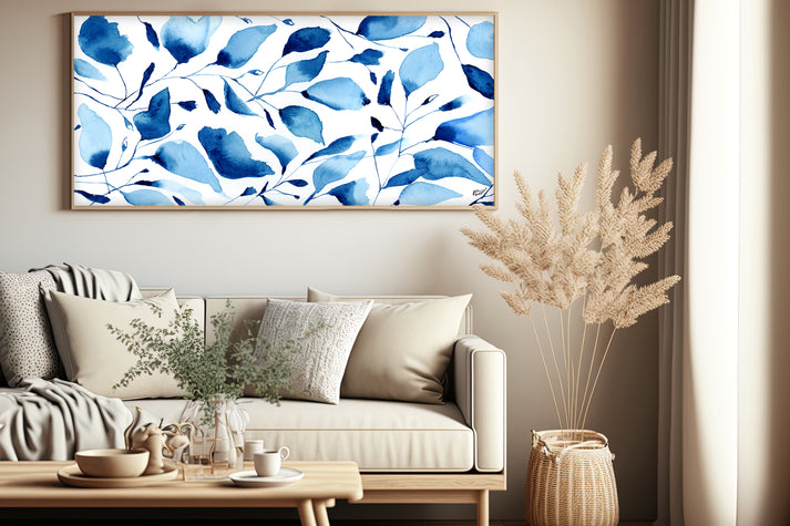 Indigo Escape No. 1 | Botanical Art Print – sarafranklinart